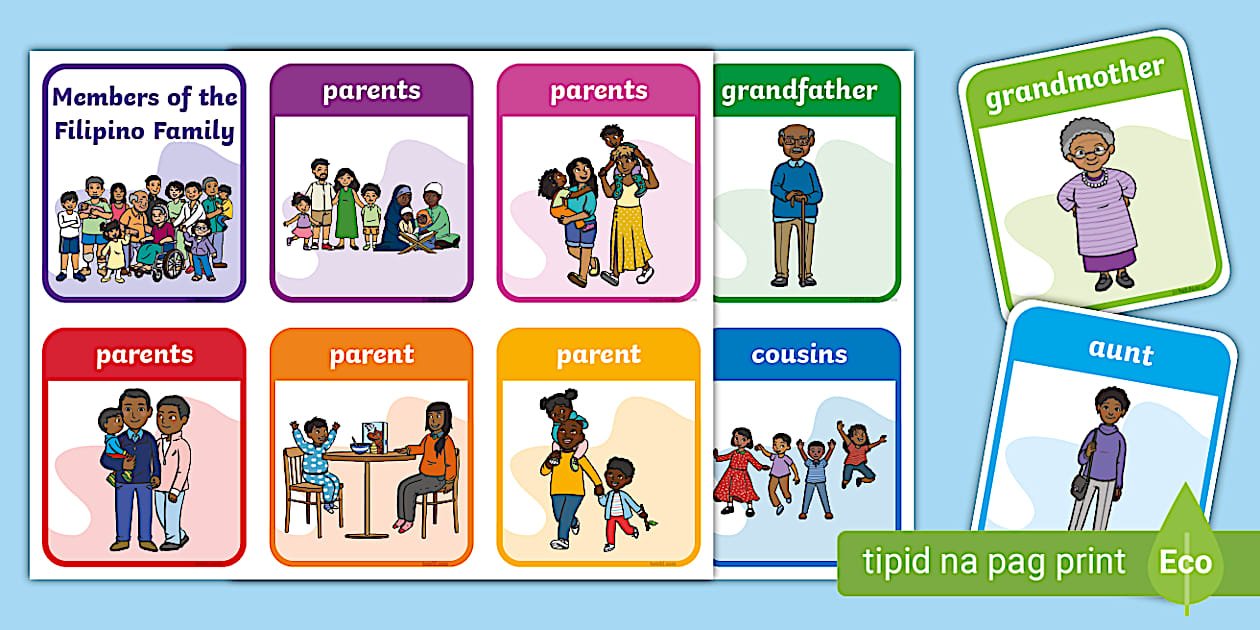 Members of the Filipino Family | Kinder | Twinkl