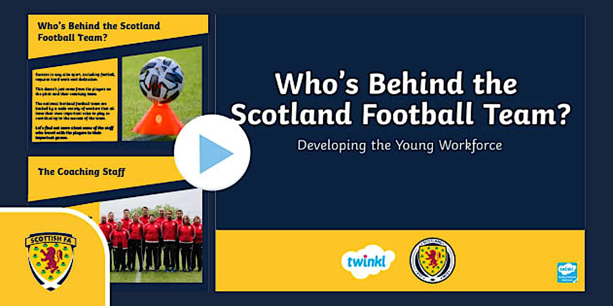 FREE! - Who's Behind the Scotland Football Team: Developing the Young