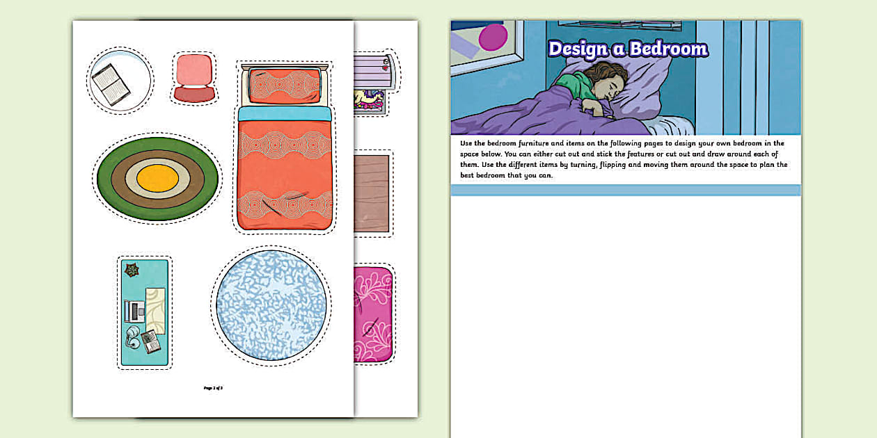 Design a Bedroom Printable Activity Sheet | Twinkl - Twinkl