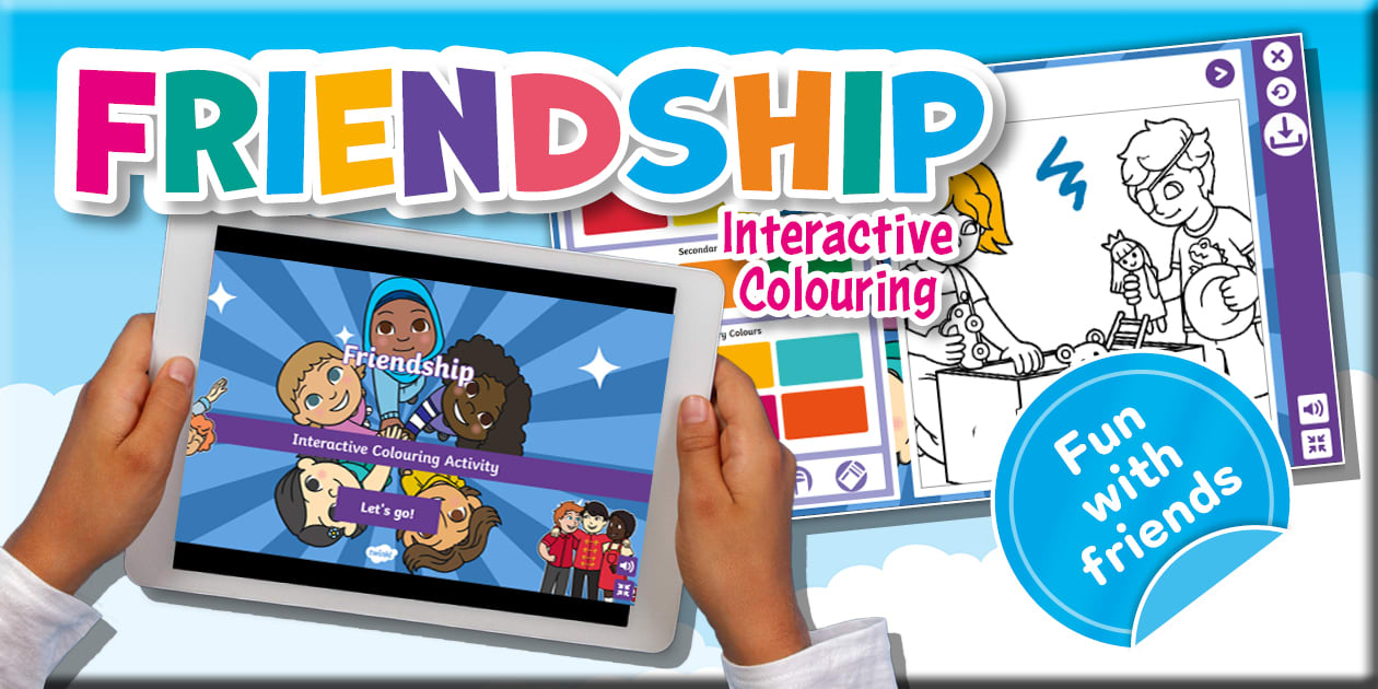 * NEW * Foundation Phase - Friendship - Interactive Colouring