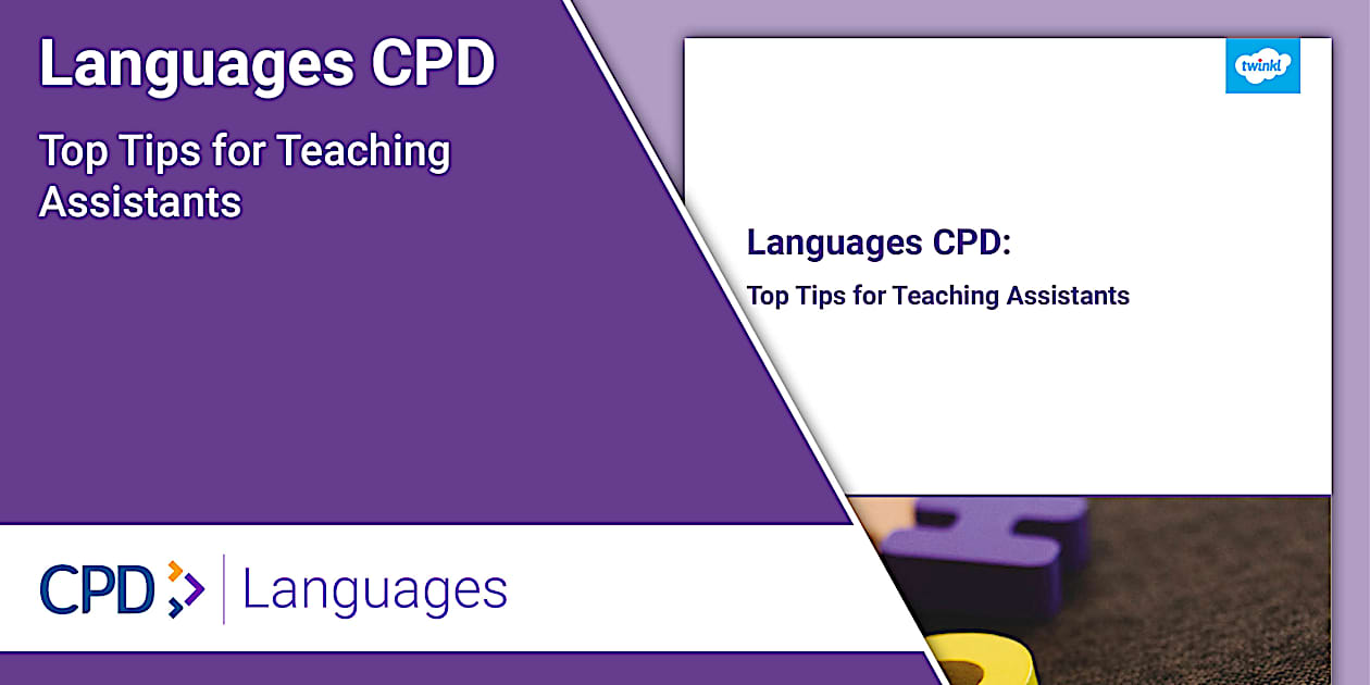 👉 Languages CPD: Top Tips for Teaching Assistants