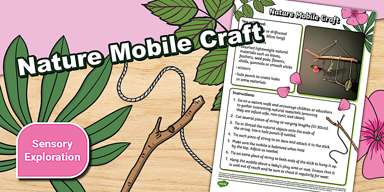 Nature Mobile Craft (Lehrer gemacht) - Twinkl