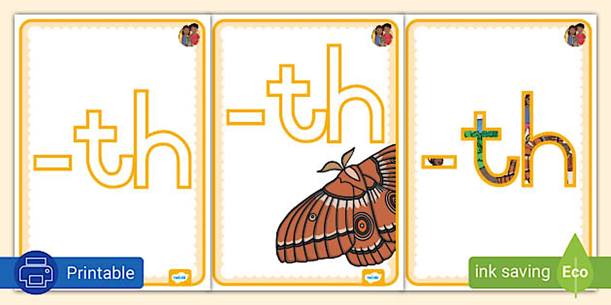 Grade 2 Phonics: -th Sound Posters (Teacher-Made) - Twinkl