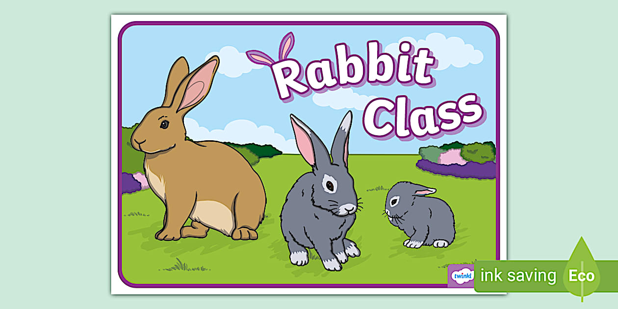 Rabbit Class Display Poster (Teacher-Made) - Twinkl