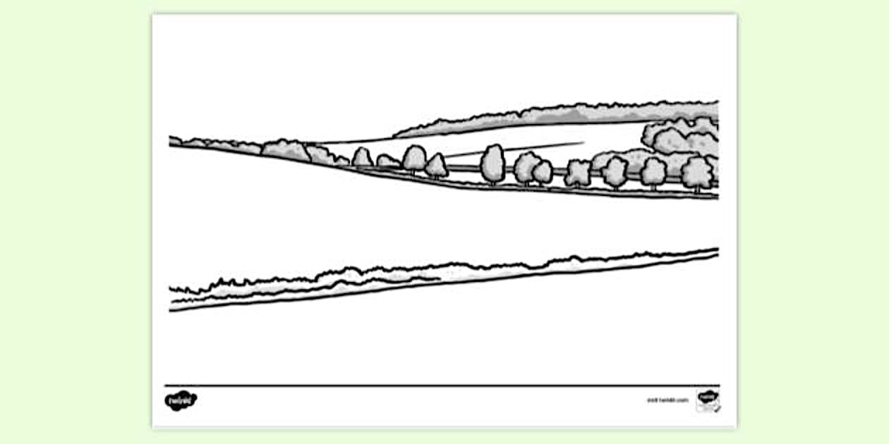 Fields Colouring Sheet | Twinkl Resources - Twinkl