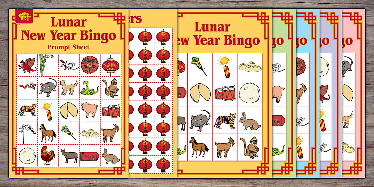 Lunar New Year Bingo Game Printable | Twinkl Party - Twinkl