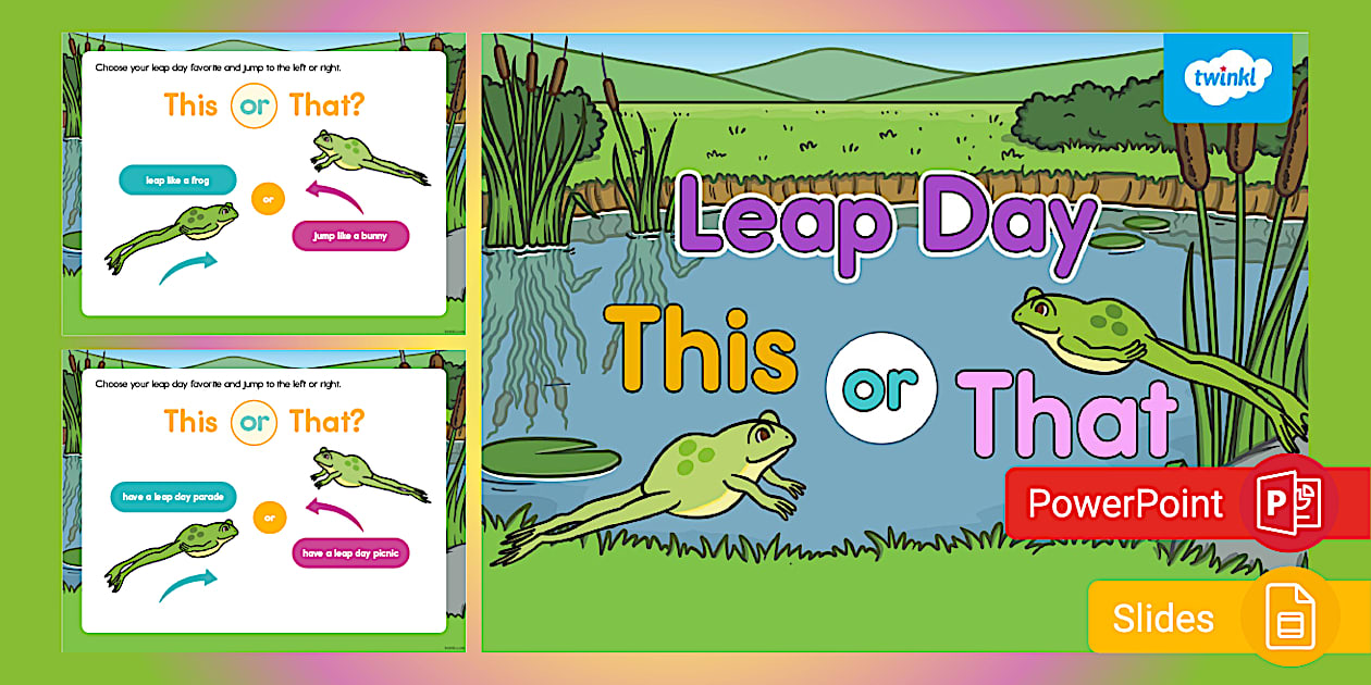 Leap Day This or That PowerPoint & Google Slides Game