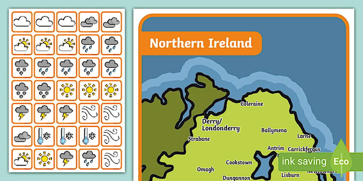 Editable Northern Ireland Weather Forecasting Role-Play Pack