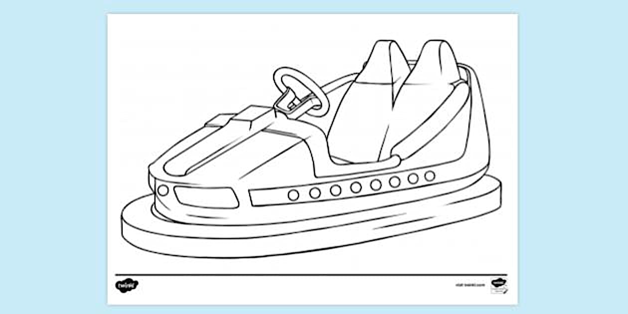 Dodge Car Colouring Page | Colouring Pages (teacher made)