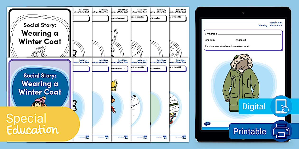Social Story: Wearing a Winter Coat (teacher made) - Twinkl
