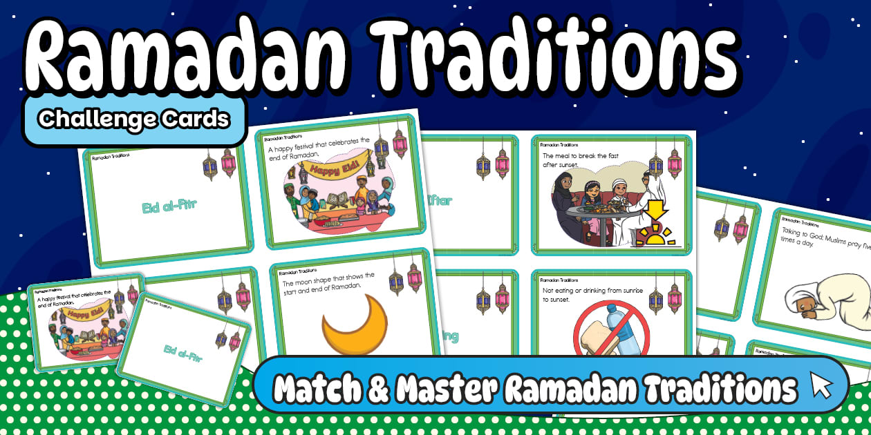 Ramadan Traditions Challenge Cards