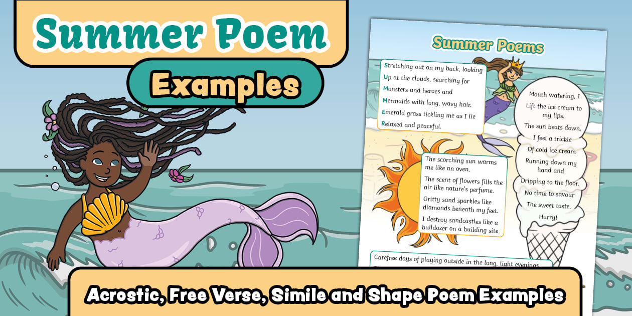 KS1 Summer Poem Examples