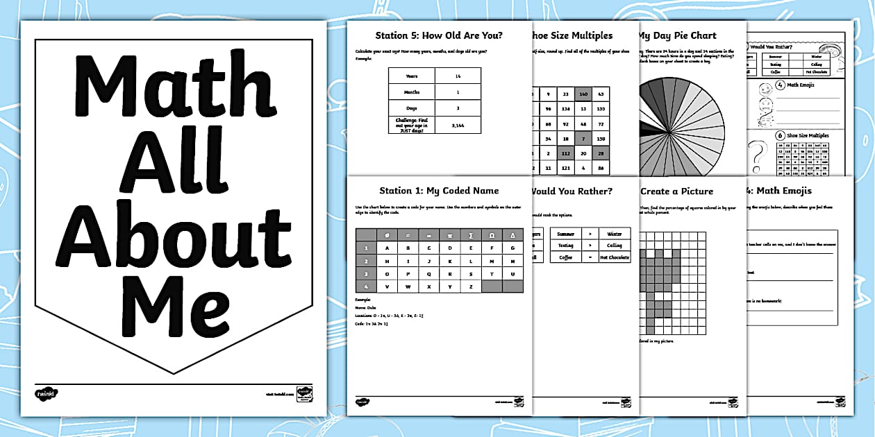 Back to School Math Worksheets Pack for Kids | Twinkl USA
