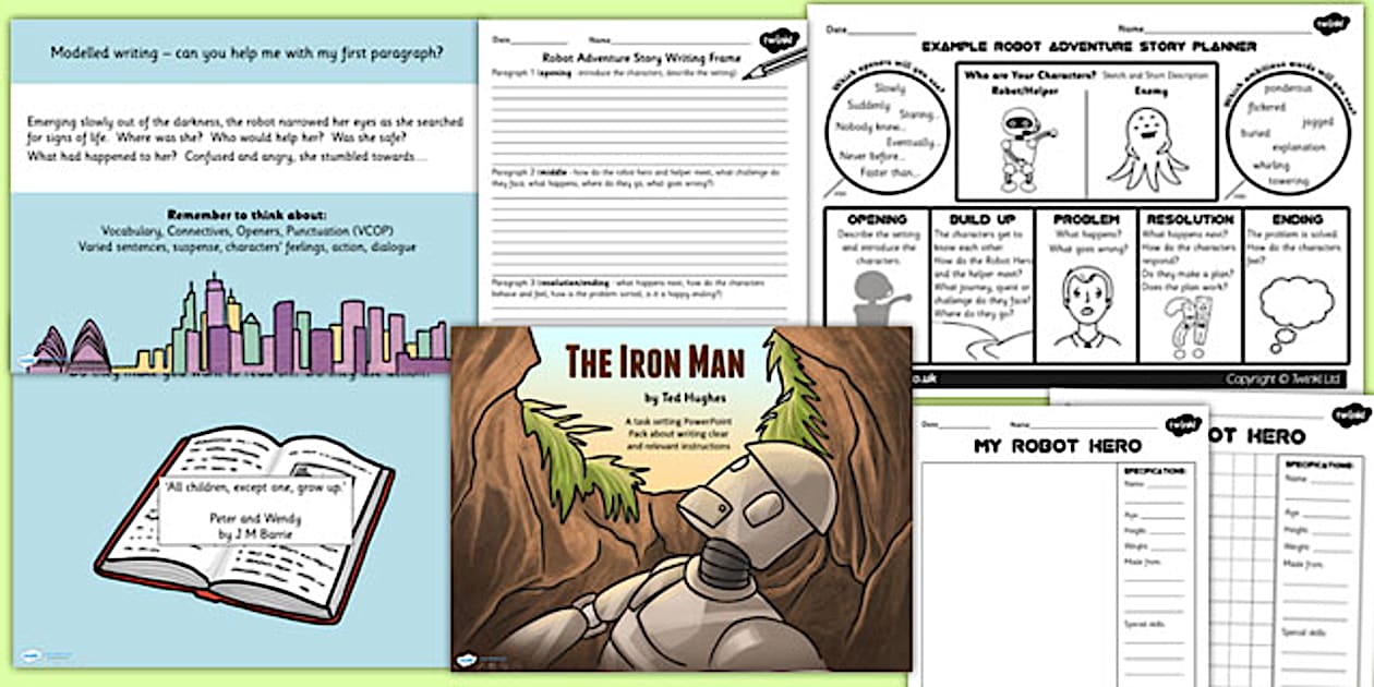 The Iron Man Inspired Story Writing Activity Pack - Twinkl