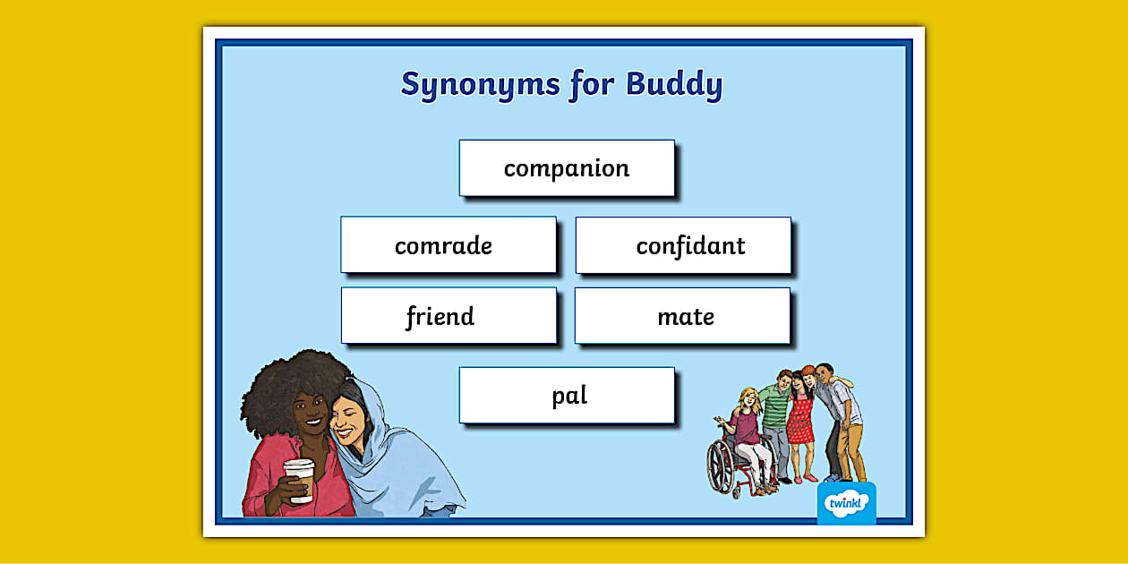 Another Name for Buddy Word Mat (teacher made) - Twinkl