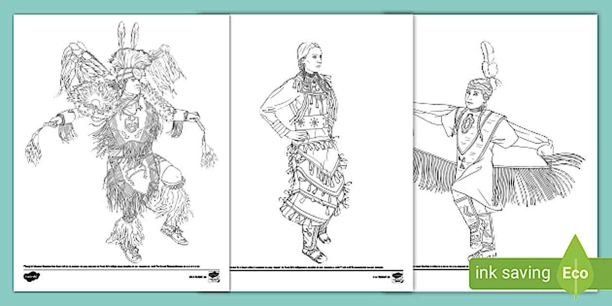 First Nations Regalia Indigenous Colouring Pages - Twinkl CA