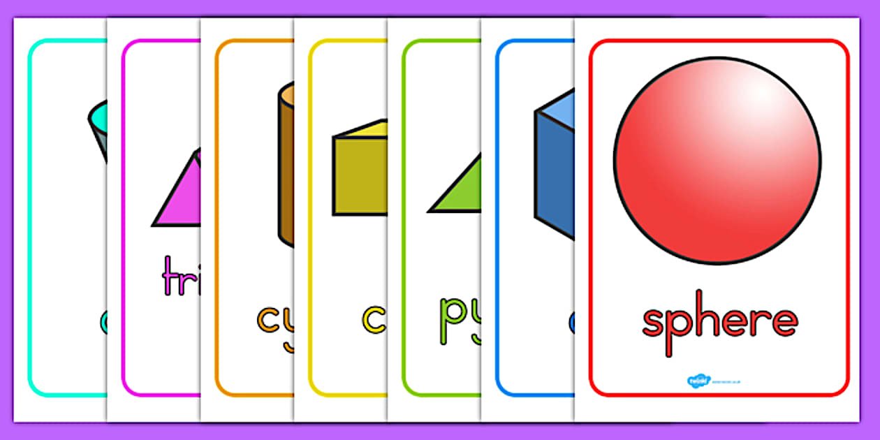 3D Shape Posters (teacher made) - Twinkl