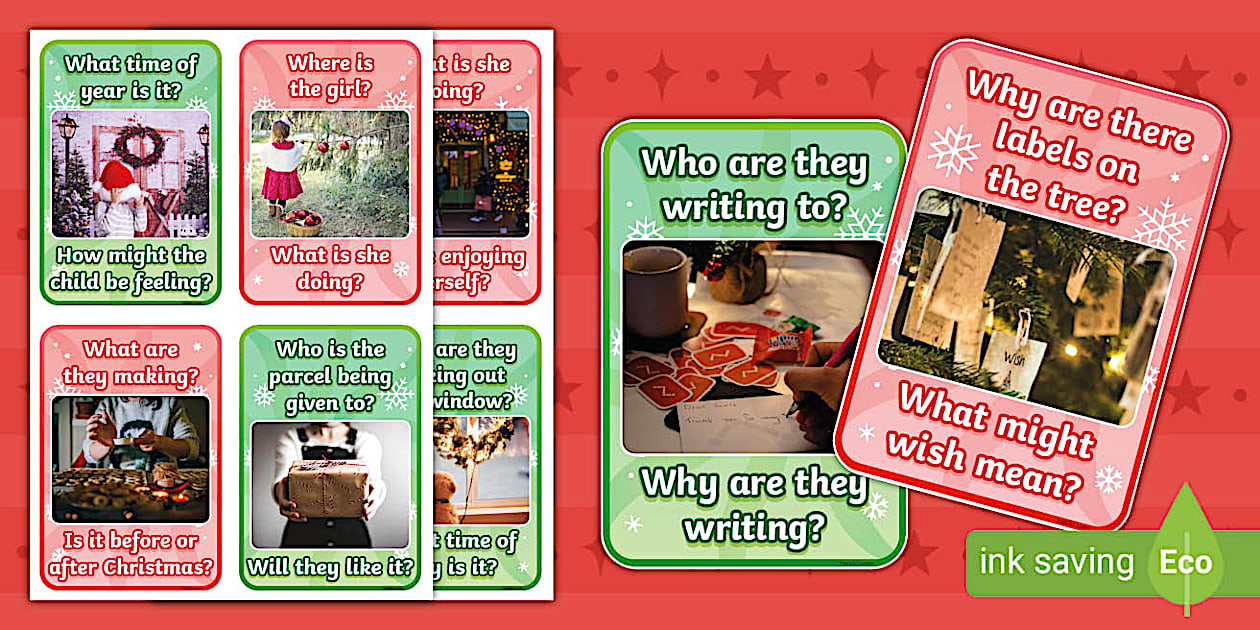 Christmas Inference Photo Cards (Teacher-Made) - Twinkl