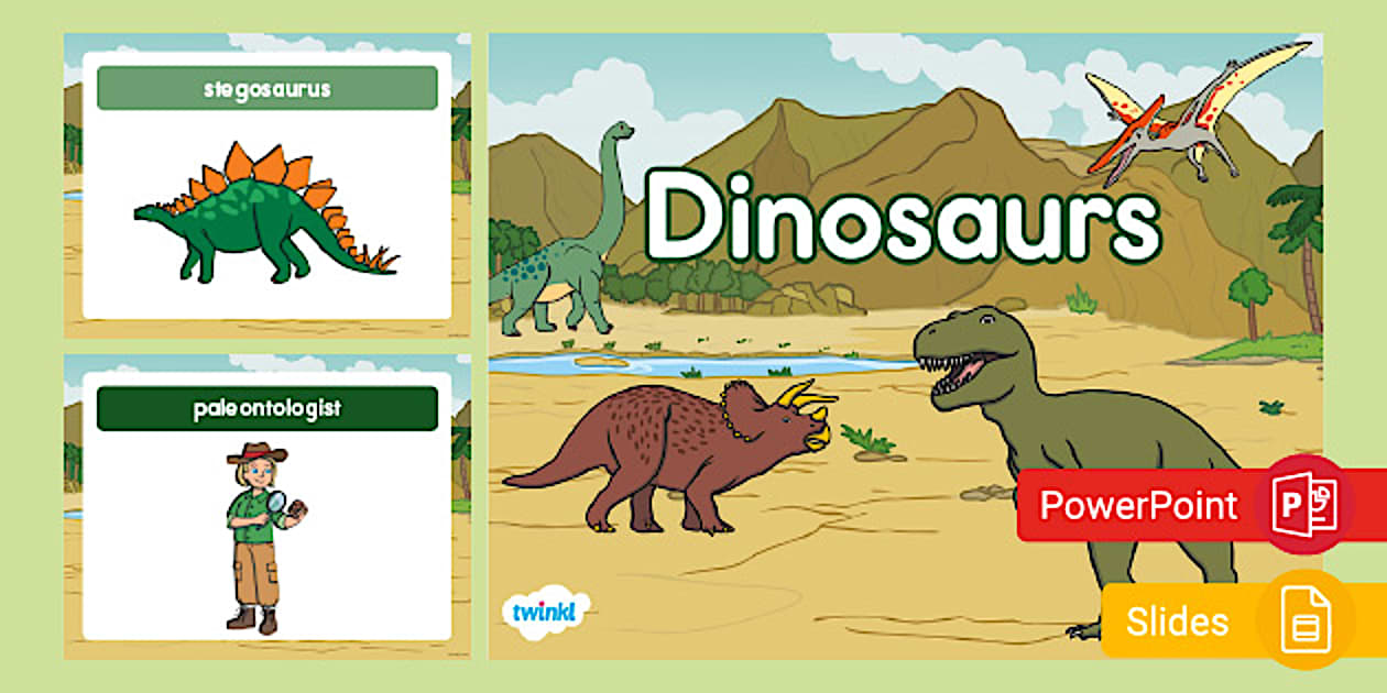 Dinosaur Vocabulary PowerPoint for Kids | Twinkl USA