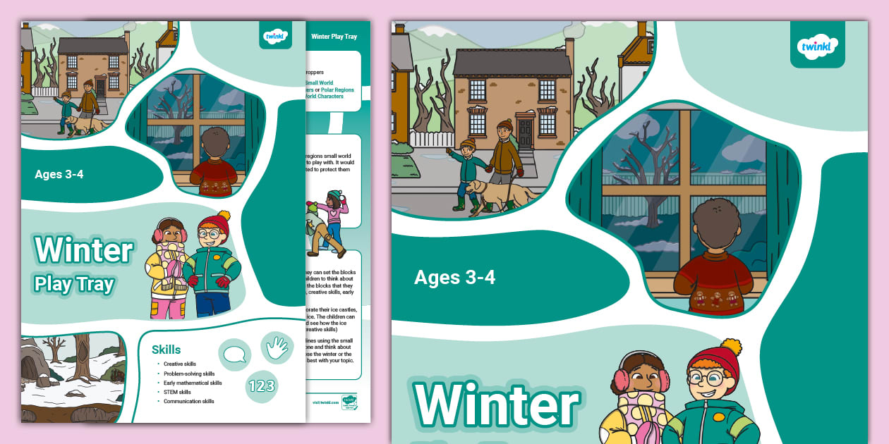 Northern Ireland EYFS Age 3-4 Play Tray: Winter - Twinkl