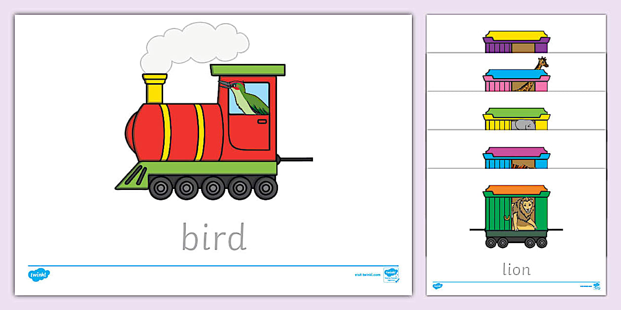 Cursive Animal Train Writing Practice Sheets (teacher made)