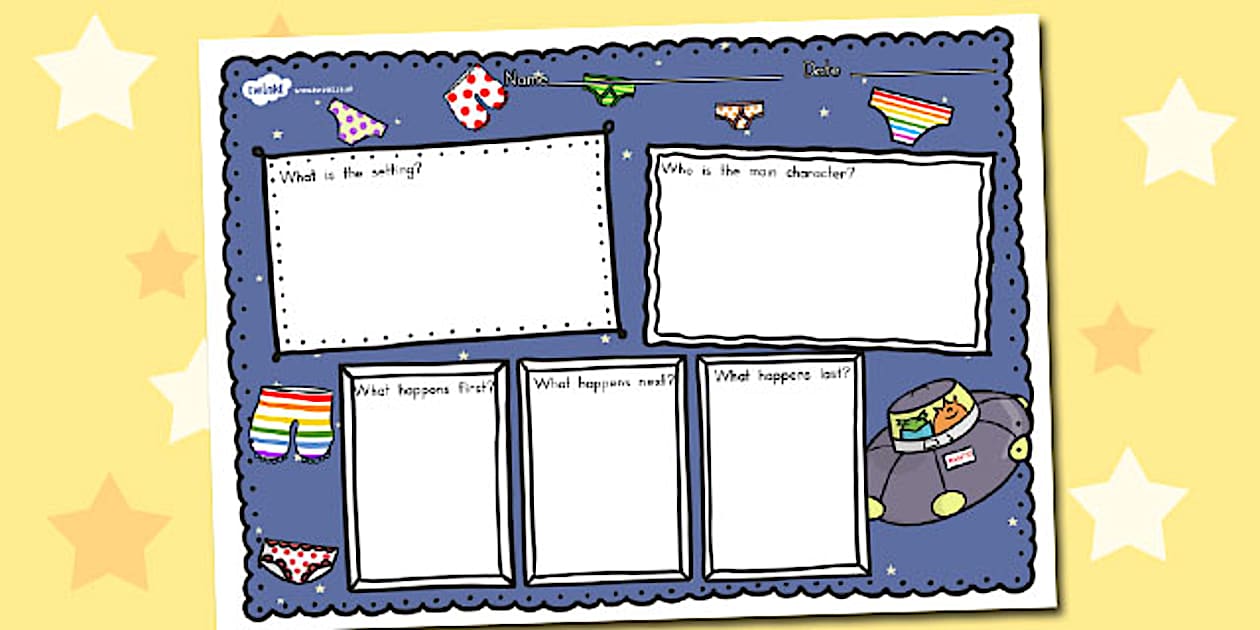 Book Review Writing Frame to Support Teaching on Aliens Love Underpants
