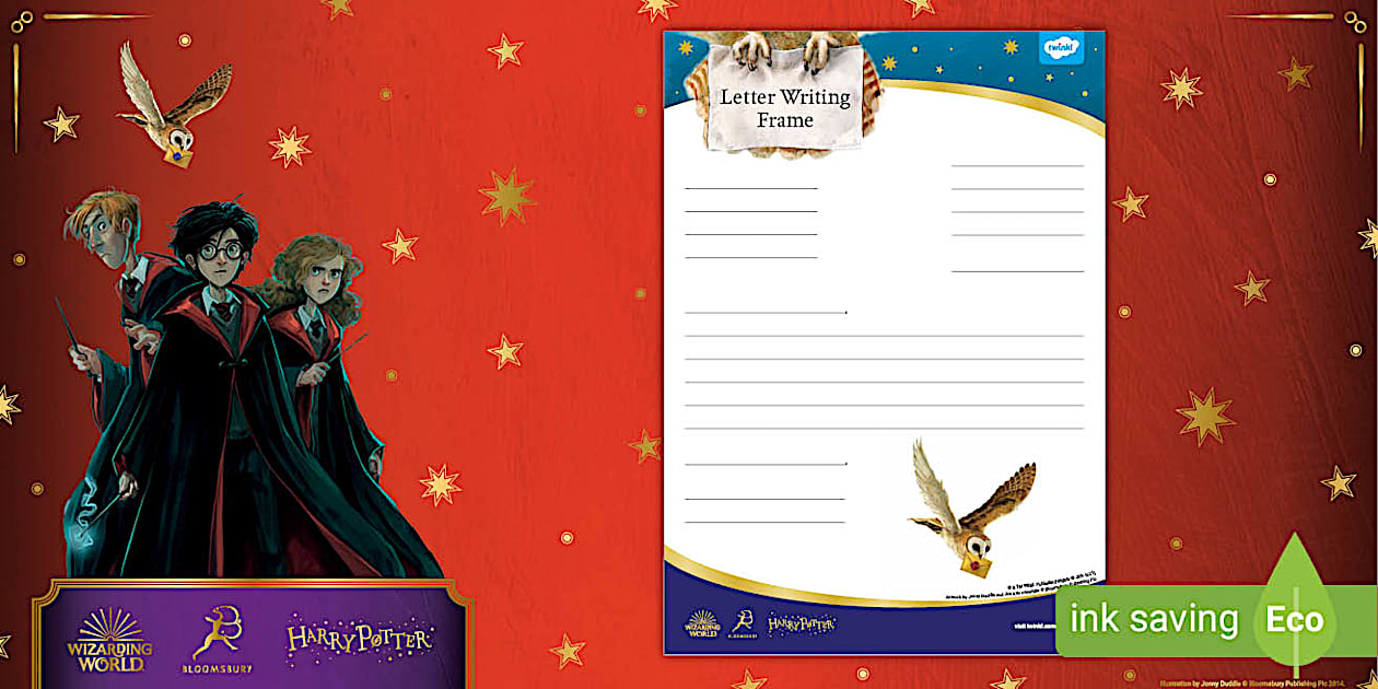 FREE! - Harry Potter Letter Template | Bloomsbury | Twinkl Resources