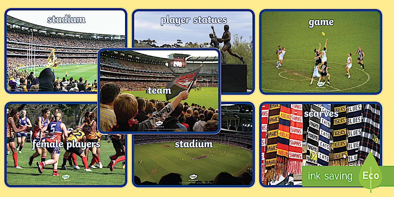 Australian Rules Football Display Photos for school classrooms