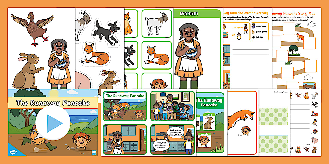 The Runaway Pancake Story Resource Pack (teacher made)