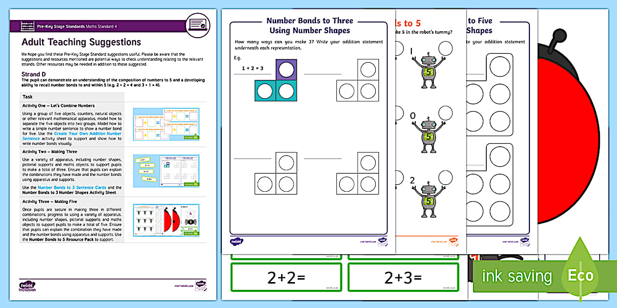 Pre-Key Stage Standards Maths Standard 4 Strand D Resource Pack