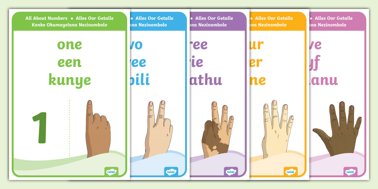 SID: All About Numbers – Poster (Afr, Eng & isiZulu)