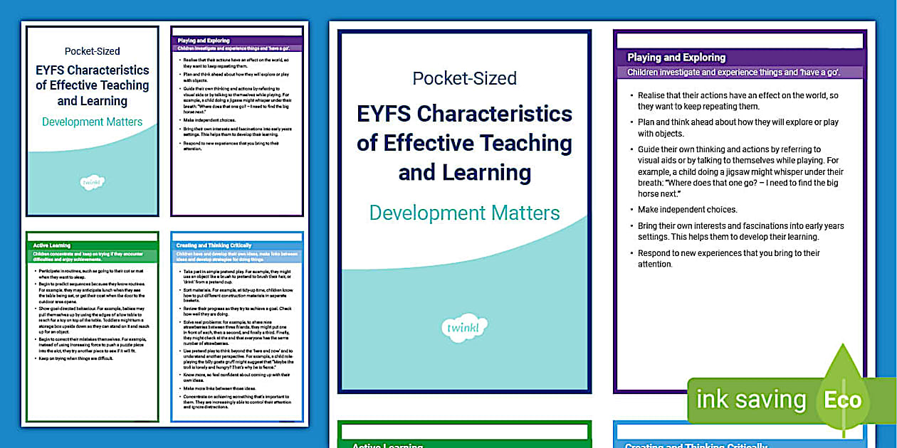 EYFS Mini Characteristics of Effective Teaching & Learning