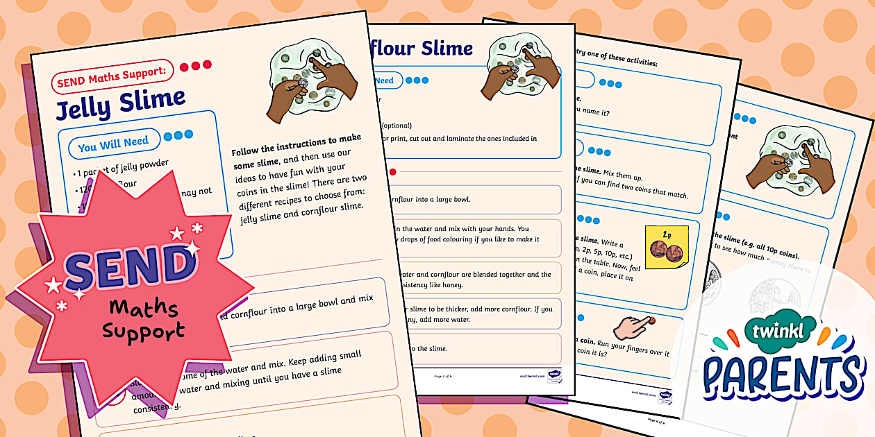 SEND Maths Support: Slimy Coins Sensory Activity (Year 2 Level)