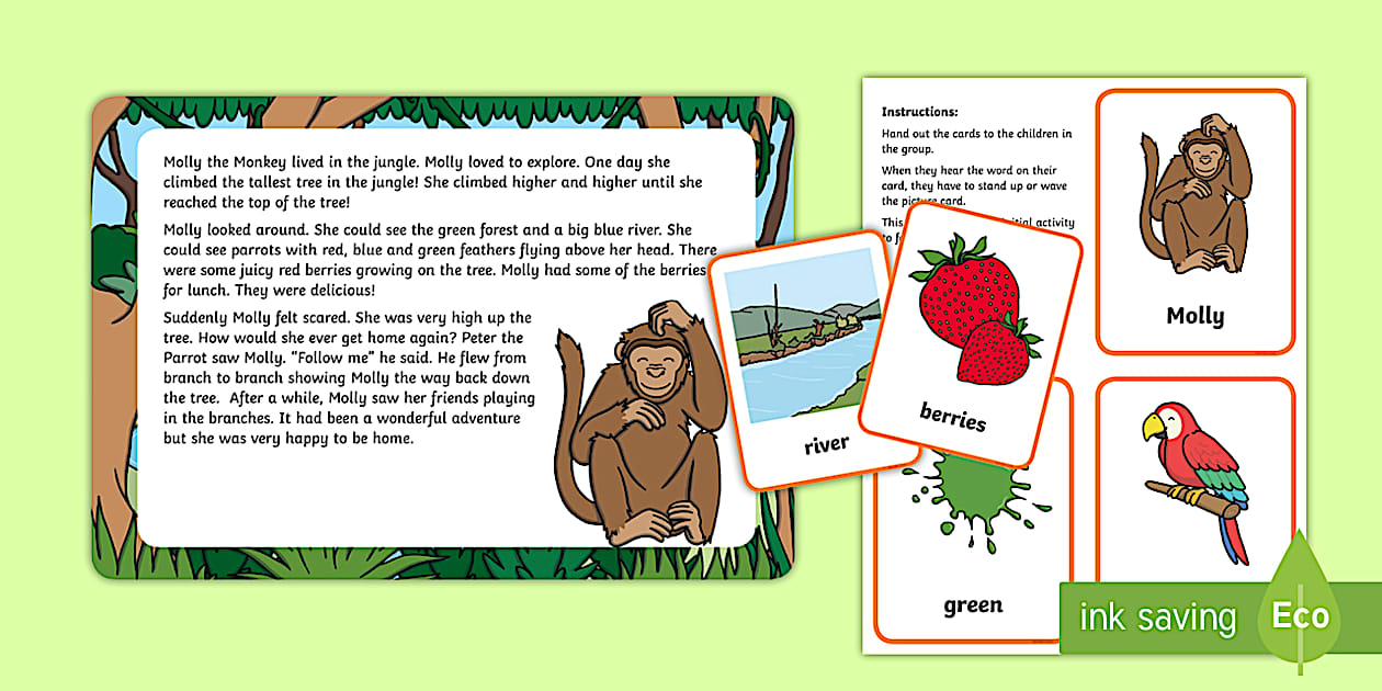 Jungle Themed Listening Story Activity Story - Jungle Themed Listening ...