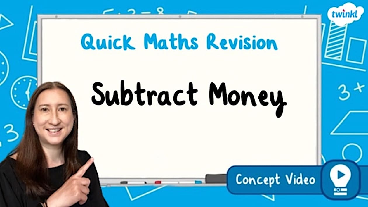 👉 Subtract Money | KS2 Maths Concept Video (teacher made)