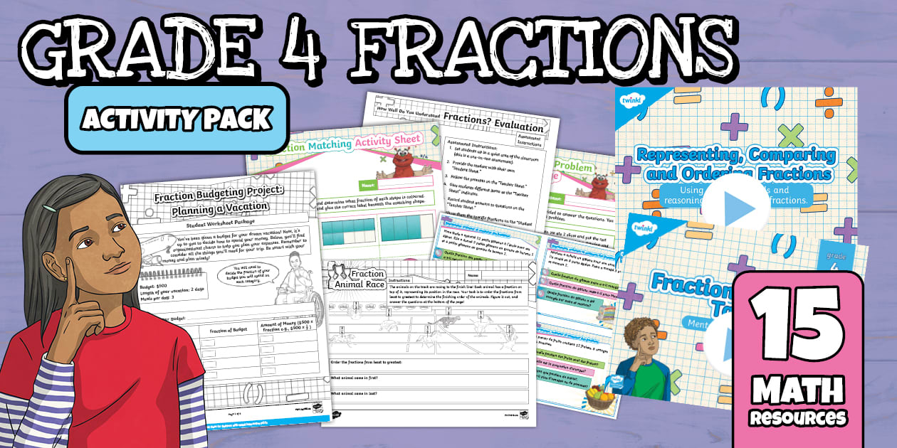 Grade 4 Fractions Activity Pack