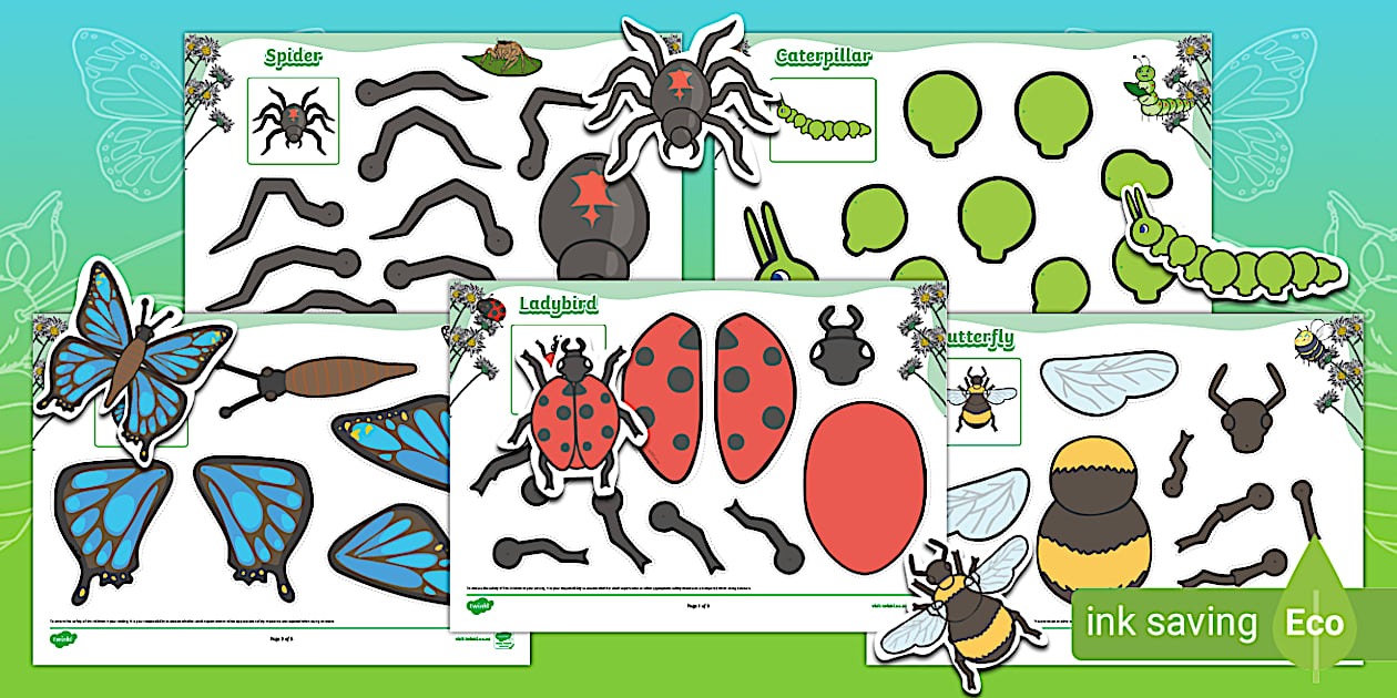 Minibeast Split Pin Characters (teacher made) - Twinkl
