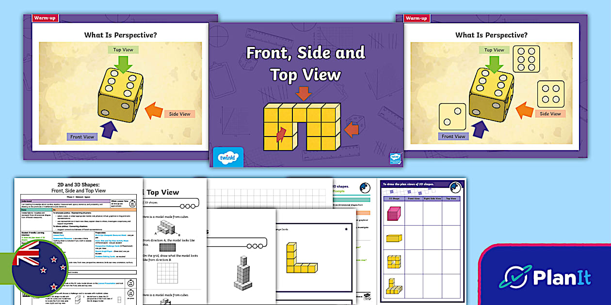 Phase 2 Space: Front, Side and Top View - Shapes | Lesson 8