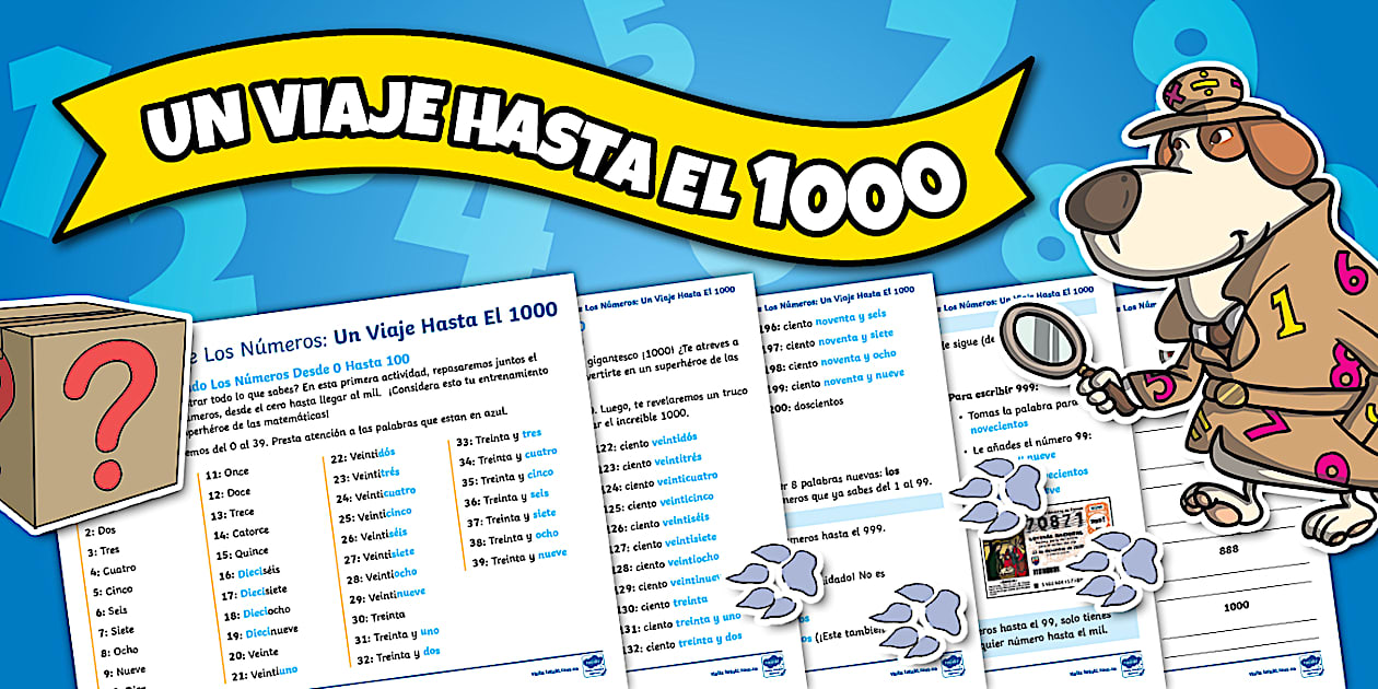 Actividad para aprender números hasta 1000 - Twinkl Colombia