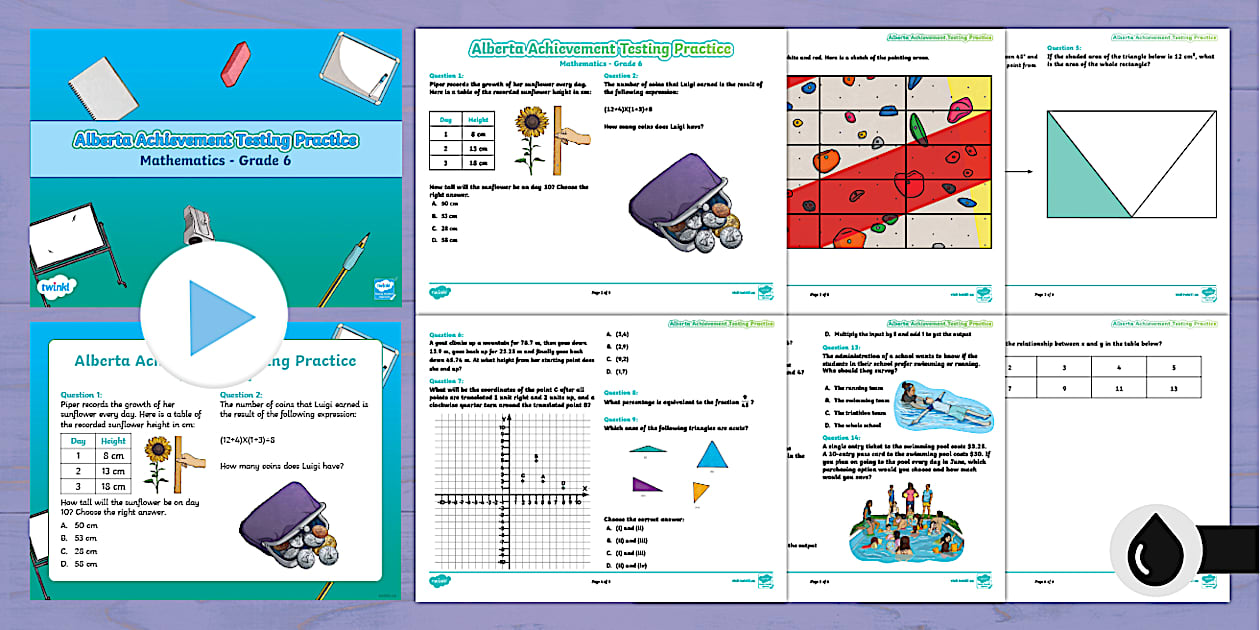 AB Testing Practice Grade 6 Maths 2 (Teacher-Made) - Twinkl