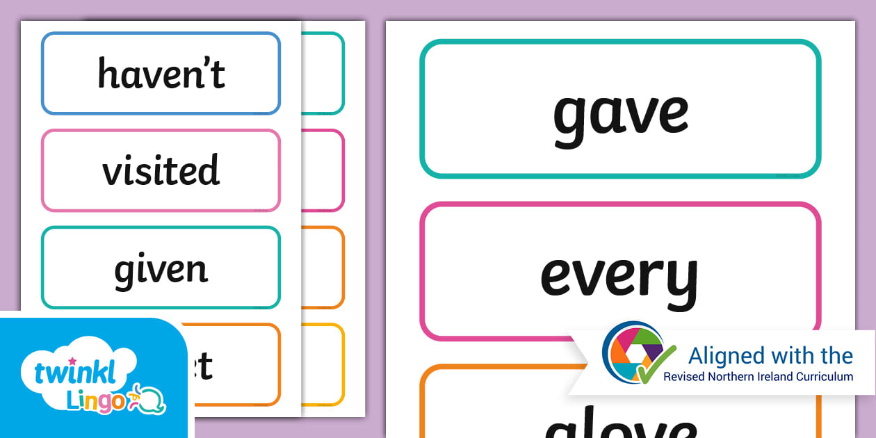 Linguistic Phonics Stage 5/6 Phase 3a 've' Sound Word Cards