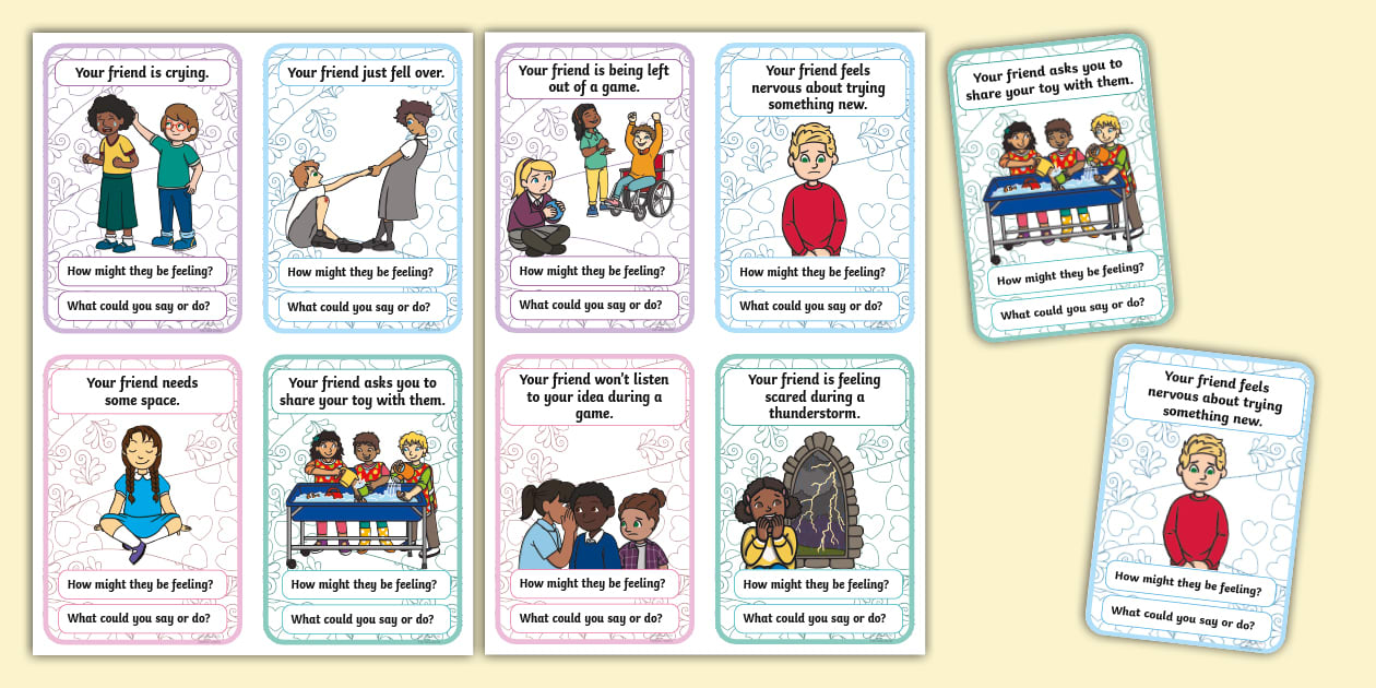 Being a Good Friend Freeze Frame Drama Flashcards - Twinkl