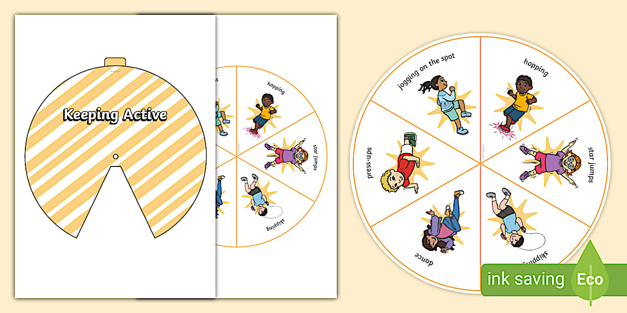 Keeping Active Spinning Wheel (Teacher-Made) - Twinkl