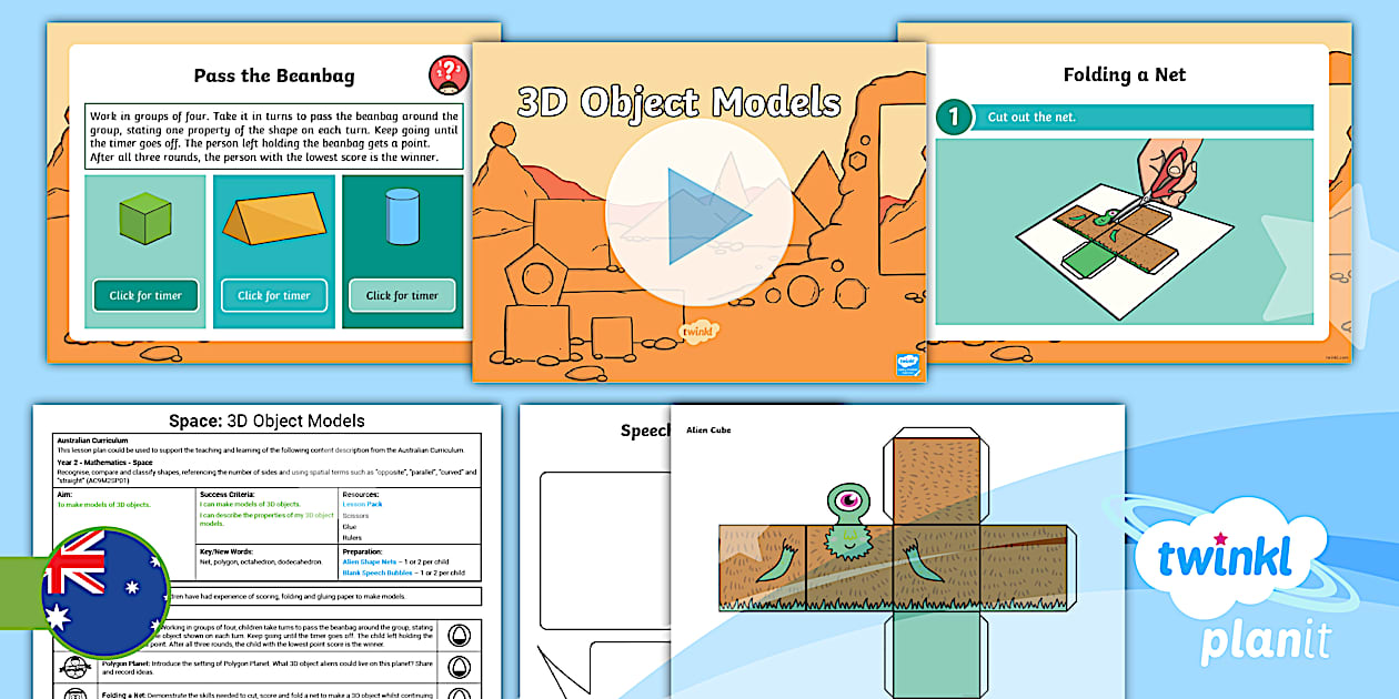 Year 2 Space: Properties of Objects Lesson 3 (teacher made)