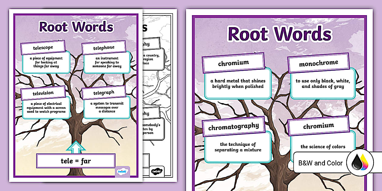 Seventh Grade Greek and Latin Roots Posters