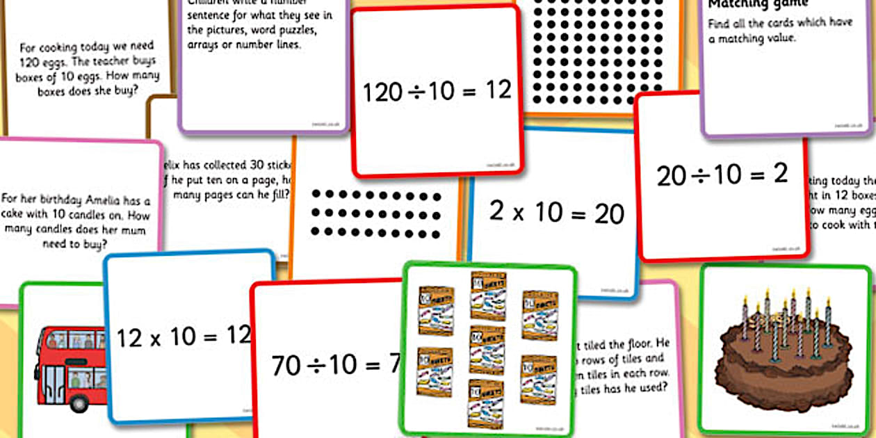 Multiply and Divide Maths Games | Maths Card Games - Twinkl