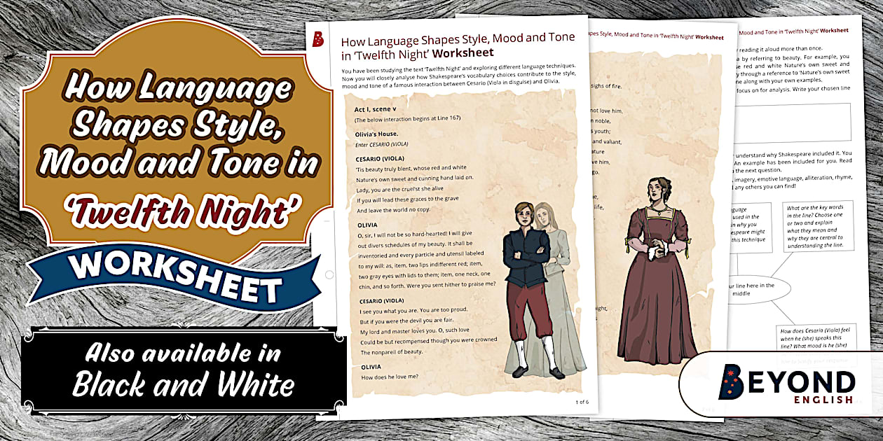 How Language Shapes Style, Mood and Tone in 'Twelfth Night'