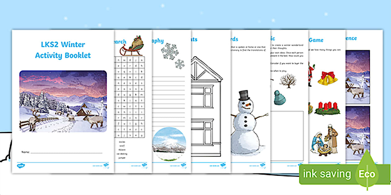 LKS2 Winter Activity Booklet - Twinkl