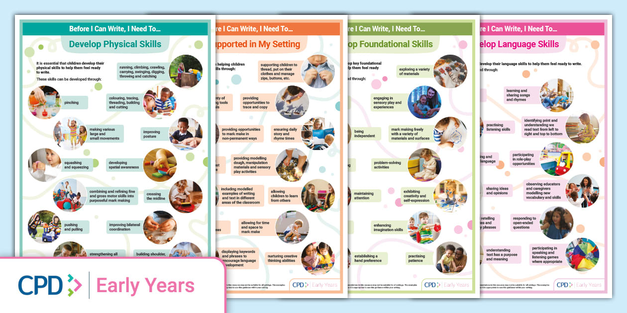 Before I Can Write, I Need To... | Poster Pack | CPD