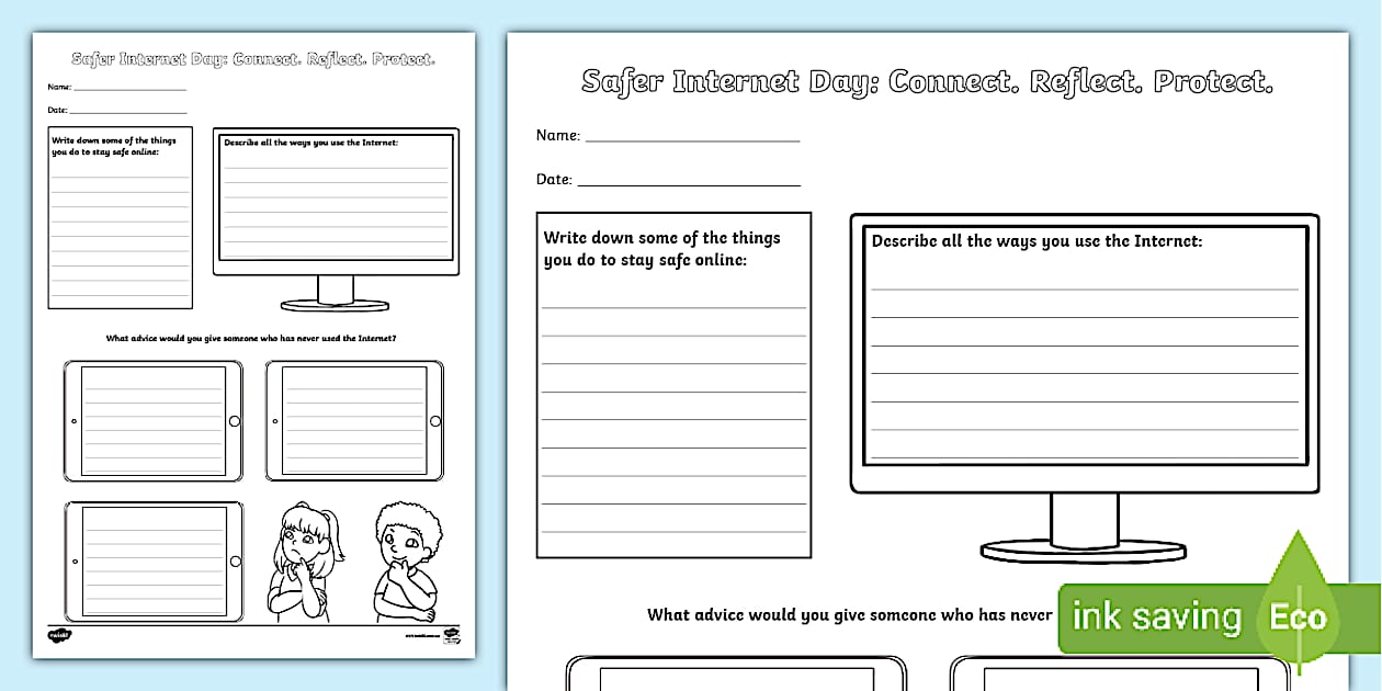 Safer Internet Day Activity Sheet (teacher made) - Twinkl
